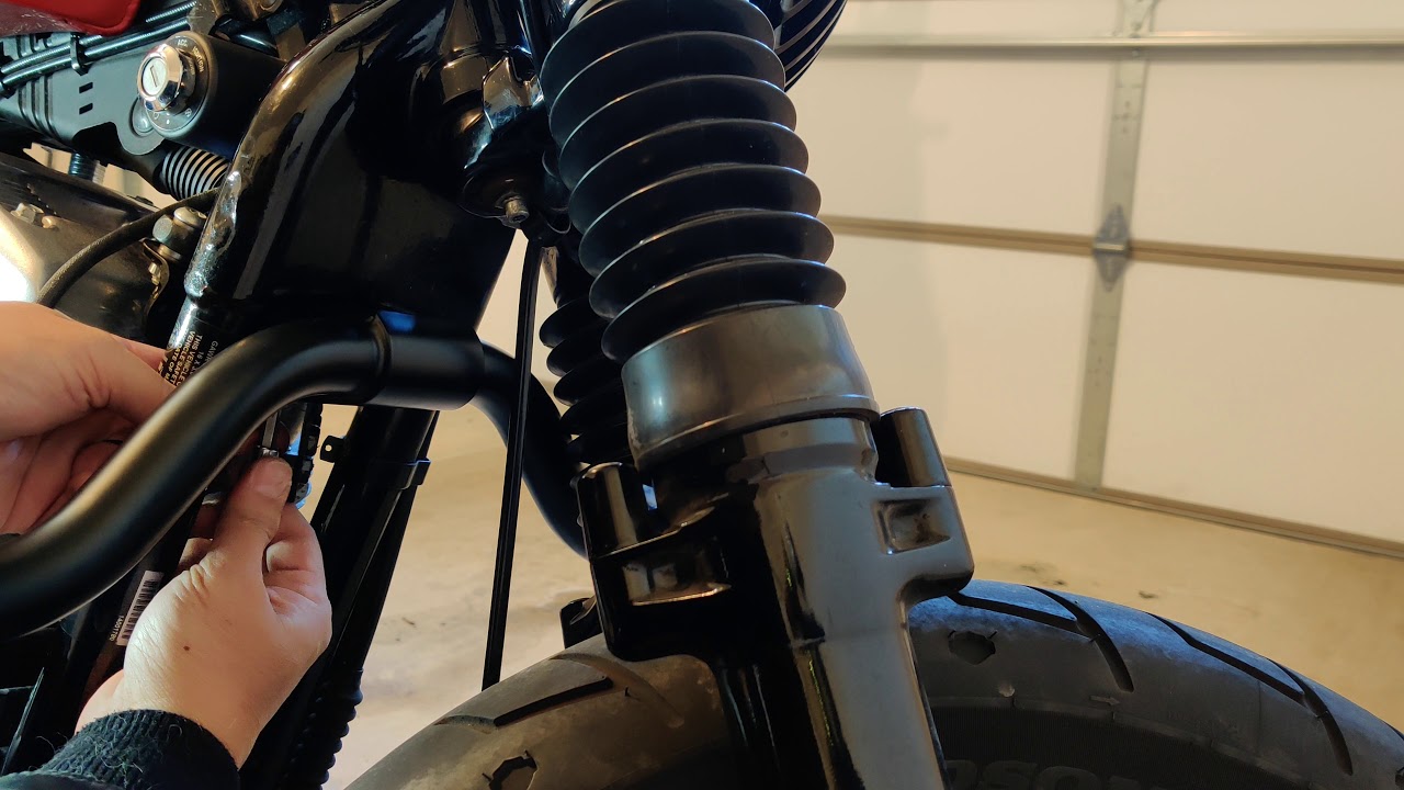 Crash Guard Installation on a Harley - YouTube