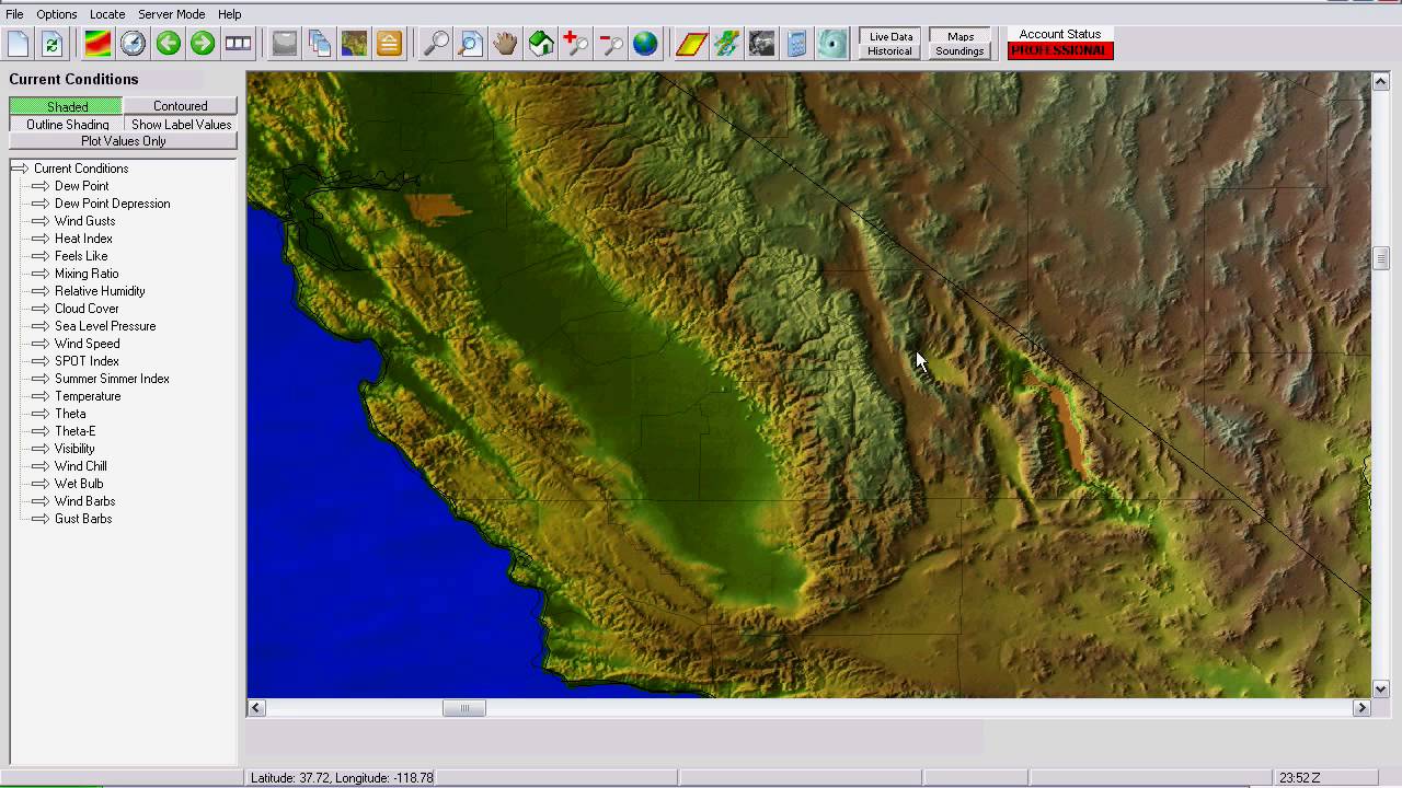 F5Data Weather Forecast Software Tutorial: Terrain - YouTube