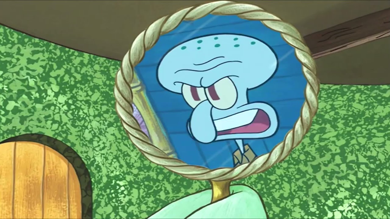 Squidward's Mirror Purple Screen - YouTube