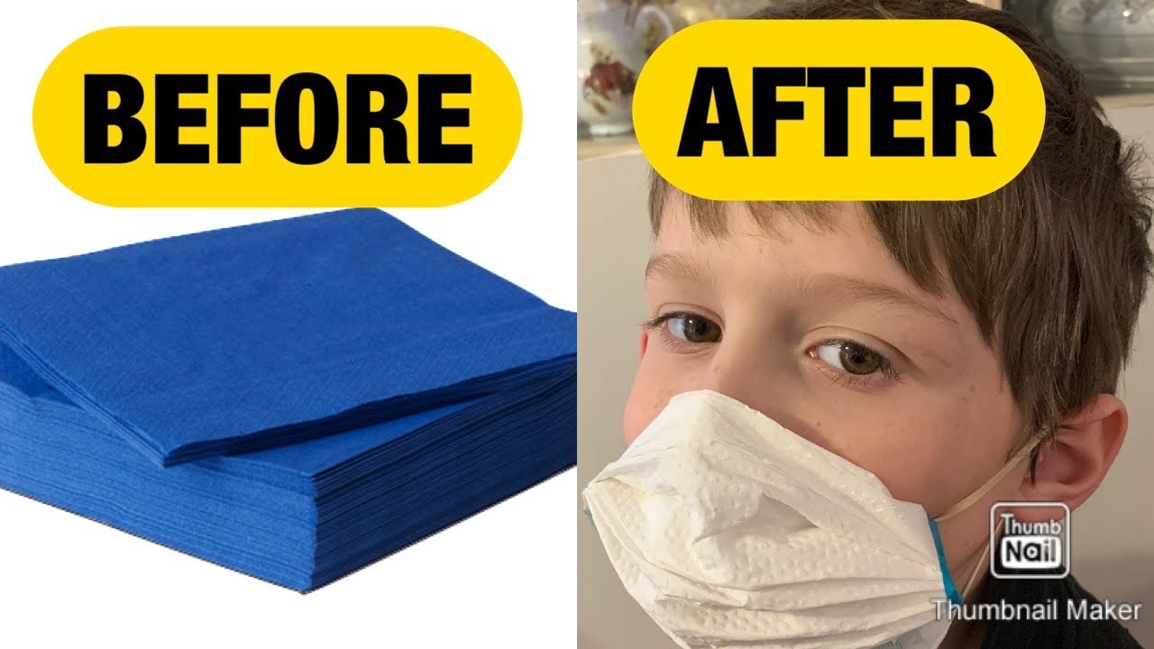 How To Make Face Masks Out Of Tissue Paper | No One On YouTube Has ...