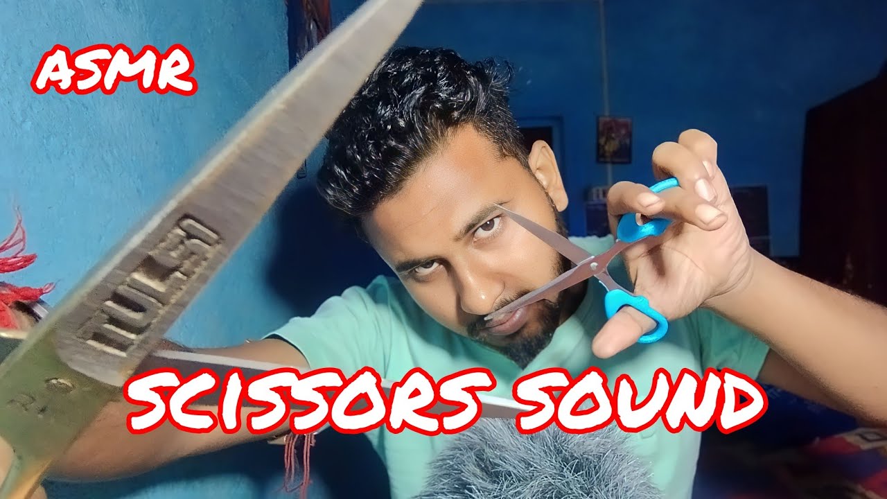 ASMR scissors sound - YouTube