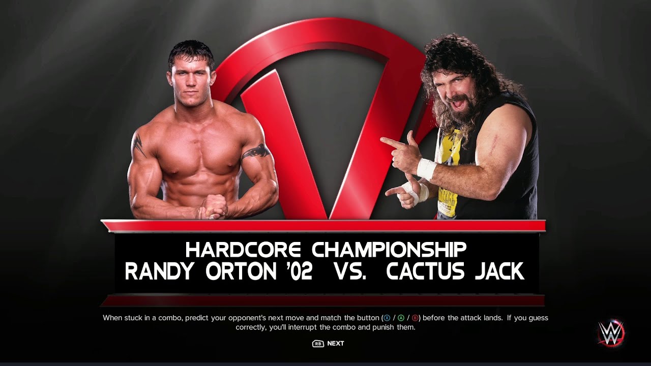 WWE 2K23 Randy Orton Vs Cactus Jack - YouTube