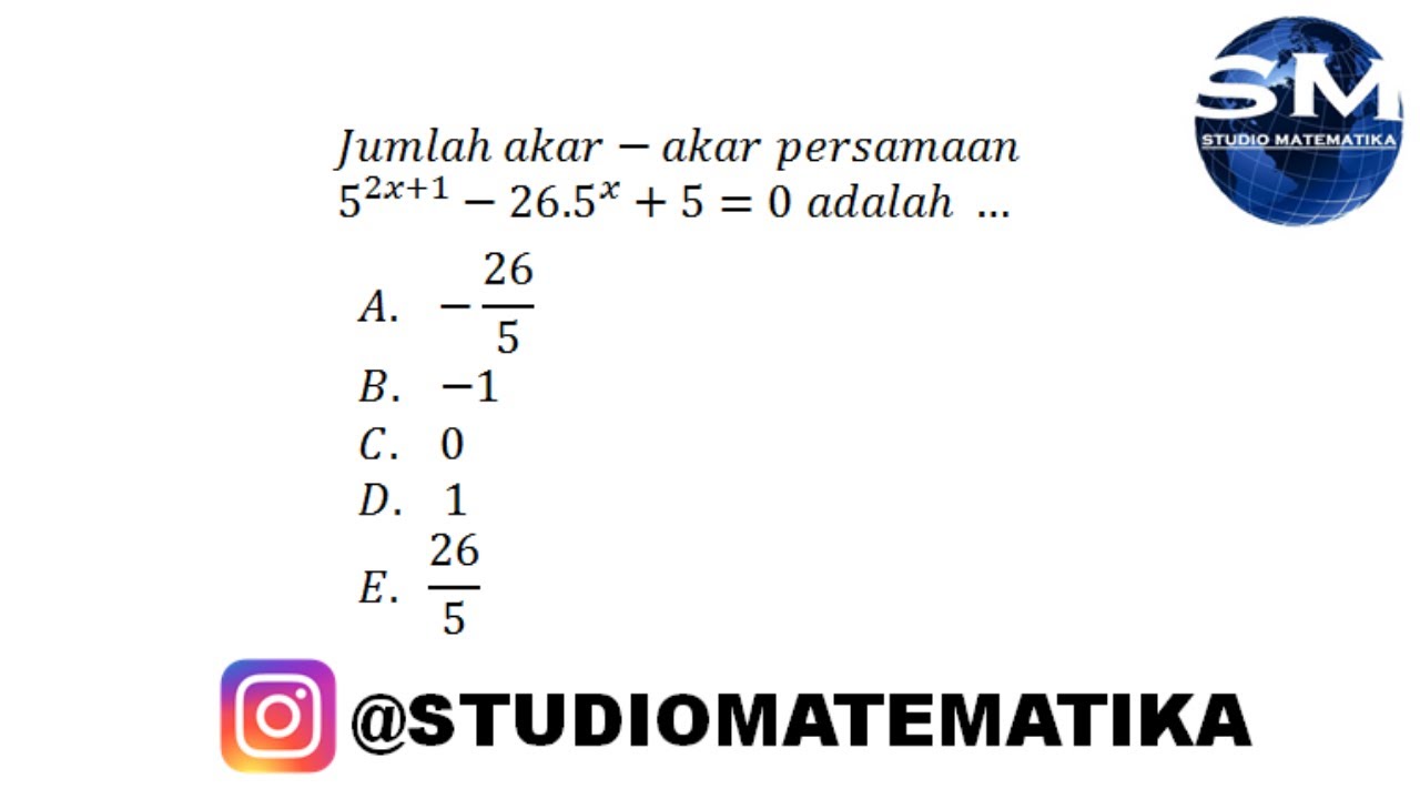 Menentukan Jumlah Akar akar Dari Persamaan Eksponen YouTube menentukan-jumlah-akar-akar-dari-persamaan-eksponen-youtube