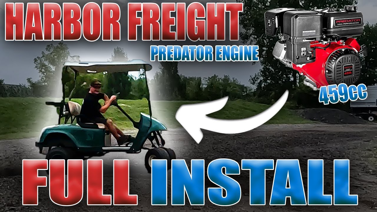 THIS ENGINE SWAP WAS NEXT LEVEL! 459cc EZGO Golf Cart INSTALL!!! - YouTube