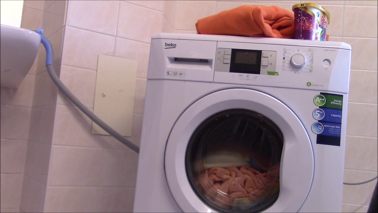 The Orange Beko washing machine - another proof and quallity test - YouTube
