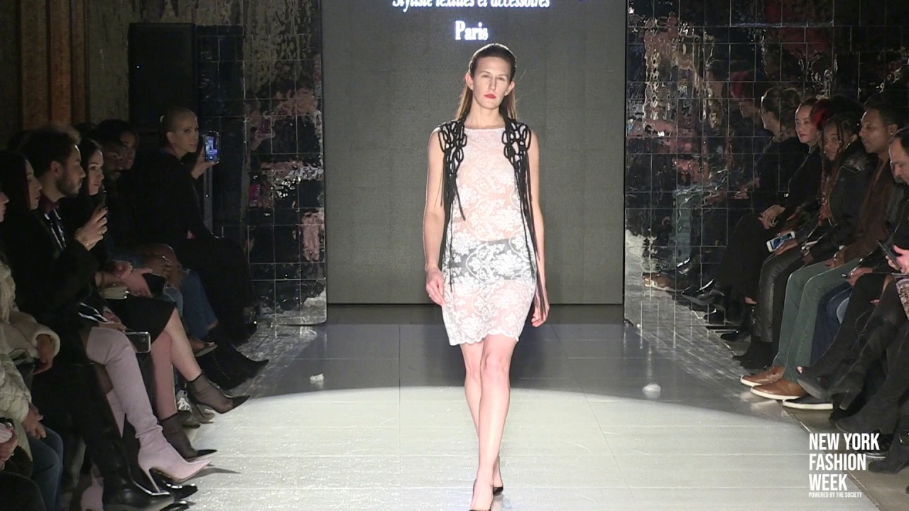 Clemence Villechange Paris à The Society Fashion Week Février 2020 ...