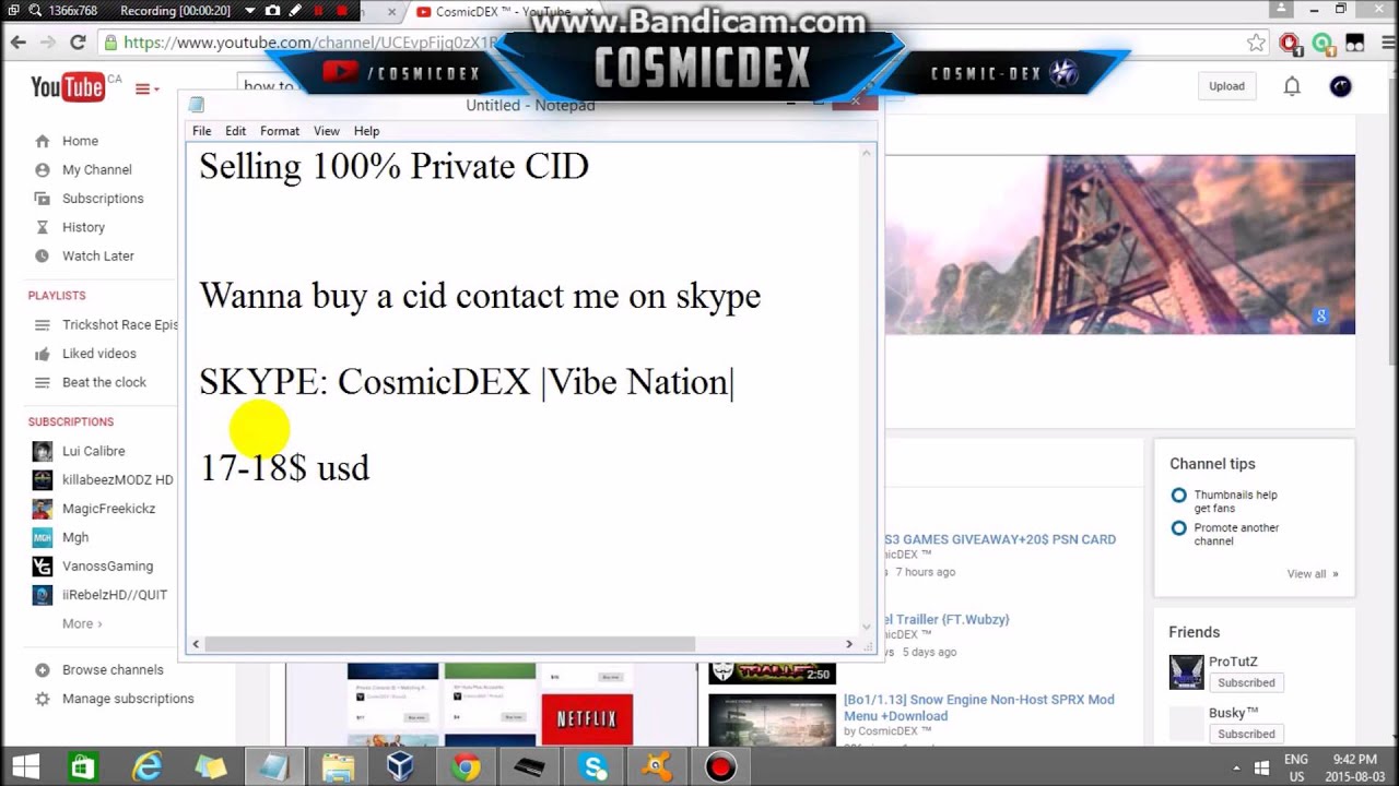 {PS3} Selling CID - YouTube