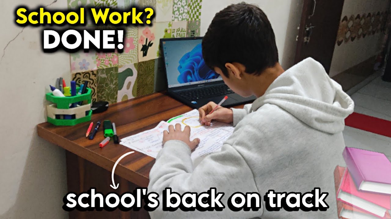 ALL PENDING SCHOOL WORK DONE! *backlog cleared* - YouTube