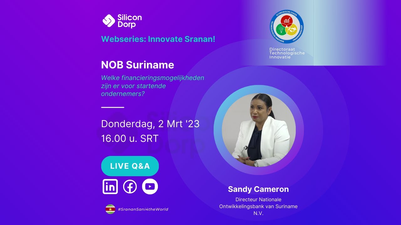 Innovate Sranan! Episode: NOB Suriname - YouTube