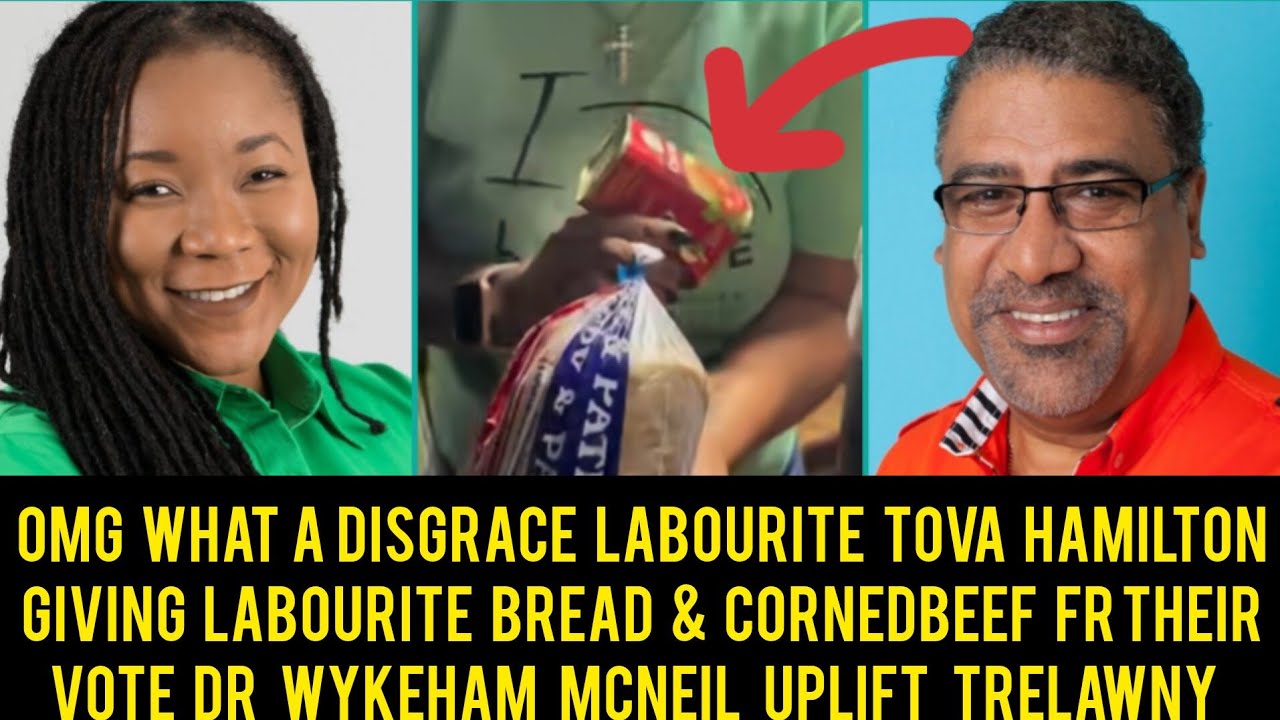 Breaking News JLP MP Tova Hamilton Giving Out Bread &Cornd Beef For ...