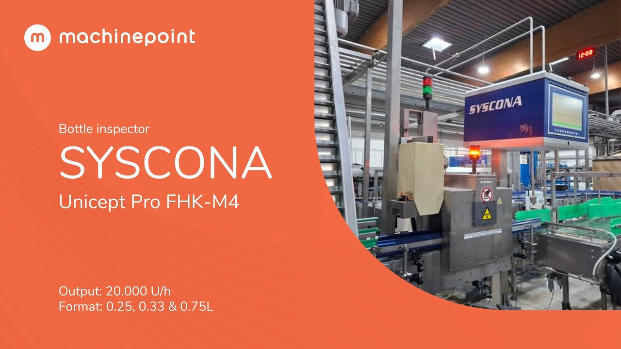 SYSCONA Unicept Pro FHK-M4 Bottle inspector | SYSCONA Machines - YouTube