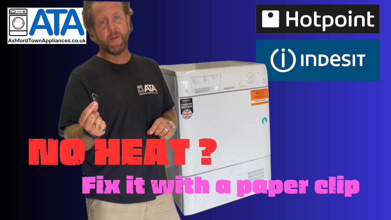 Money Saving TIP with a Paper Clip on your Hotpoint & Indesit Tumble ...