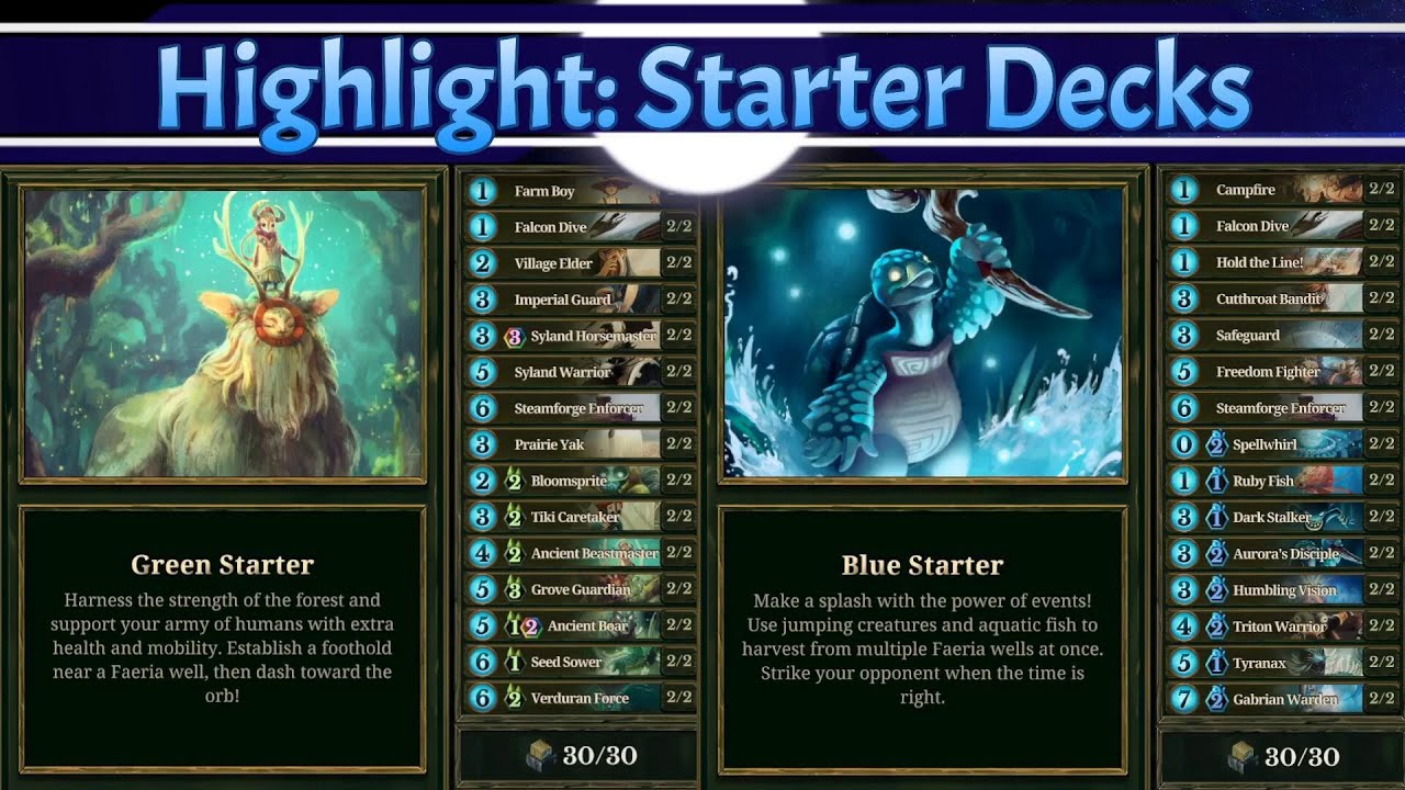 Green Starter vs EruCZ's Blue Starter | Faeria Stream Highlight - YouTube