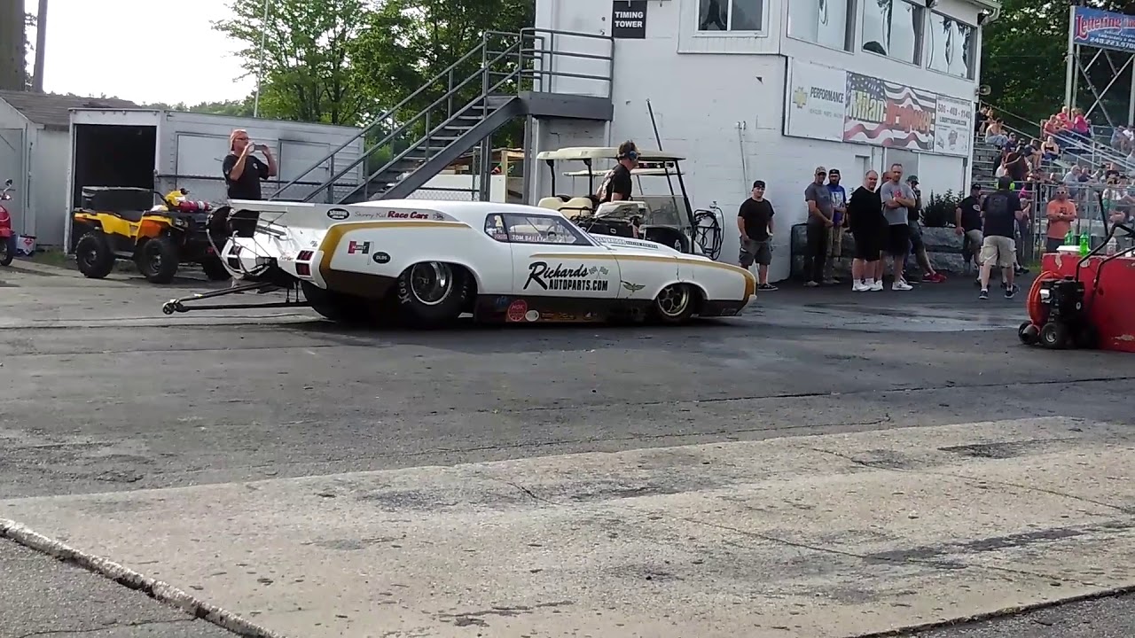 Tom Bailey goes 3.79 @ 196 mph Milan Dragway Skinny Kid Race Cars Olds ...