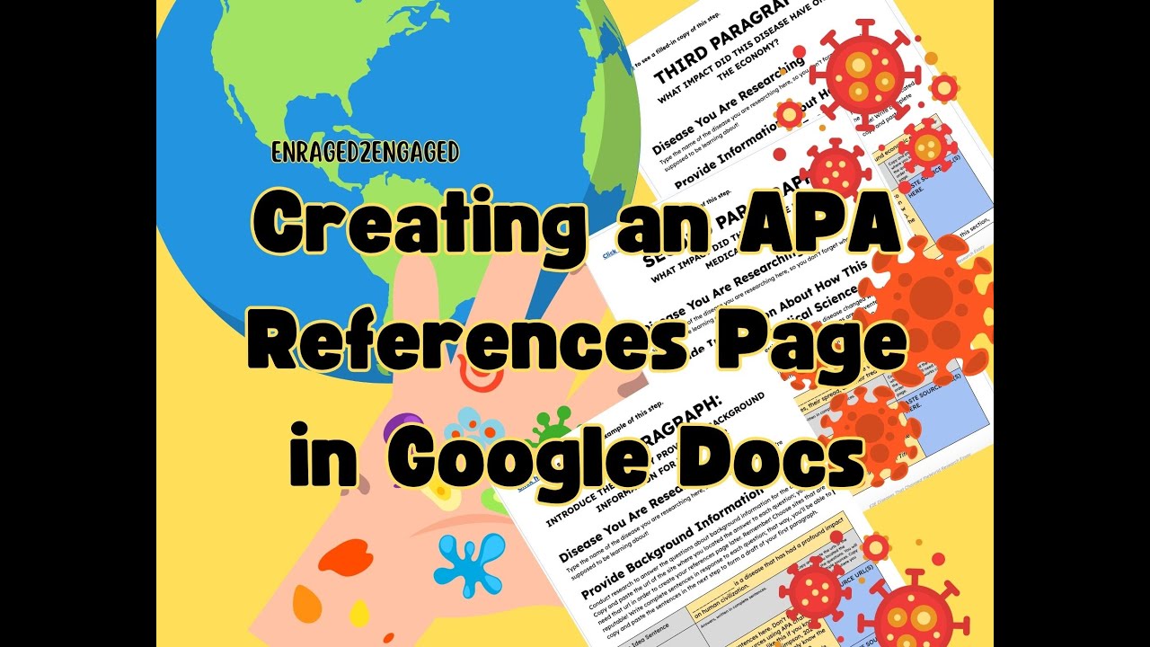 Creating APA Reference Page Entries in Google Docs - YouTube