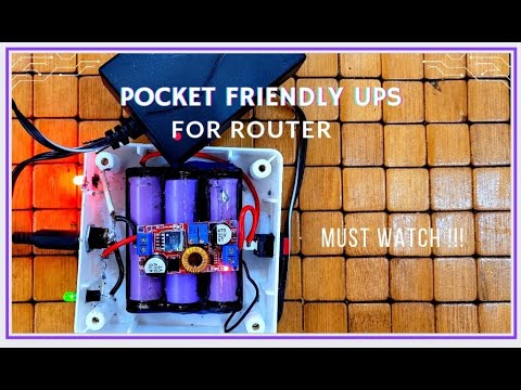 IUPS making at homeI Mini UPS for WiFi Router | Mini UPS | Pocket ...