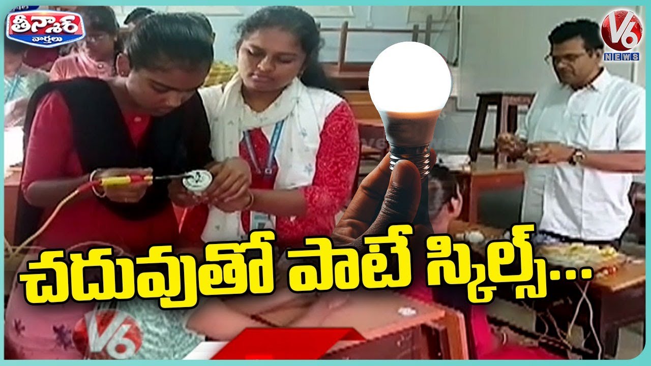 Teachers Teaching Manufacturing & Repairing Process Of LED Bulbs In ...