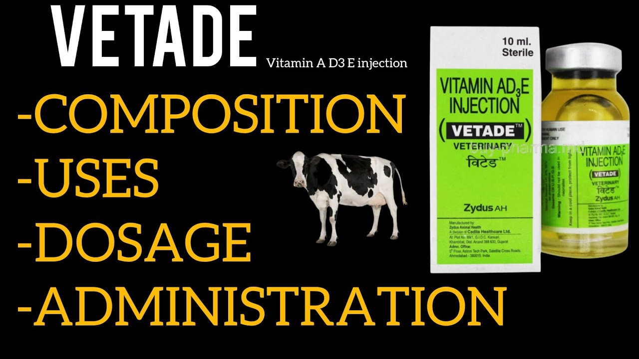 VETADE injection ll vitamin A D3 E injection ll विटेड इंजेक्शन ll VET ...