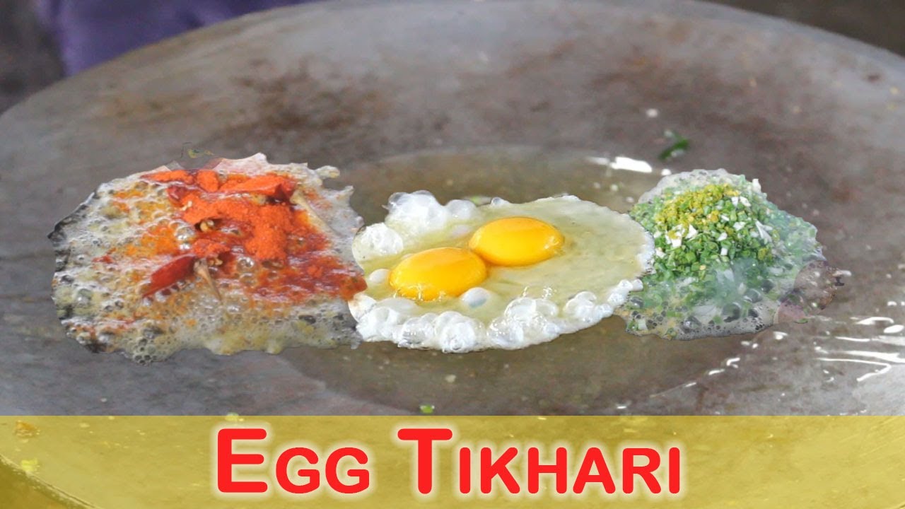 egg tikhari | anda tikhari | arun omlet center | food is our life - YouTube