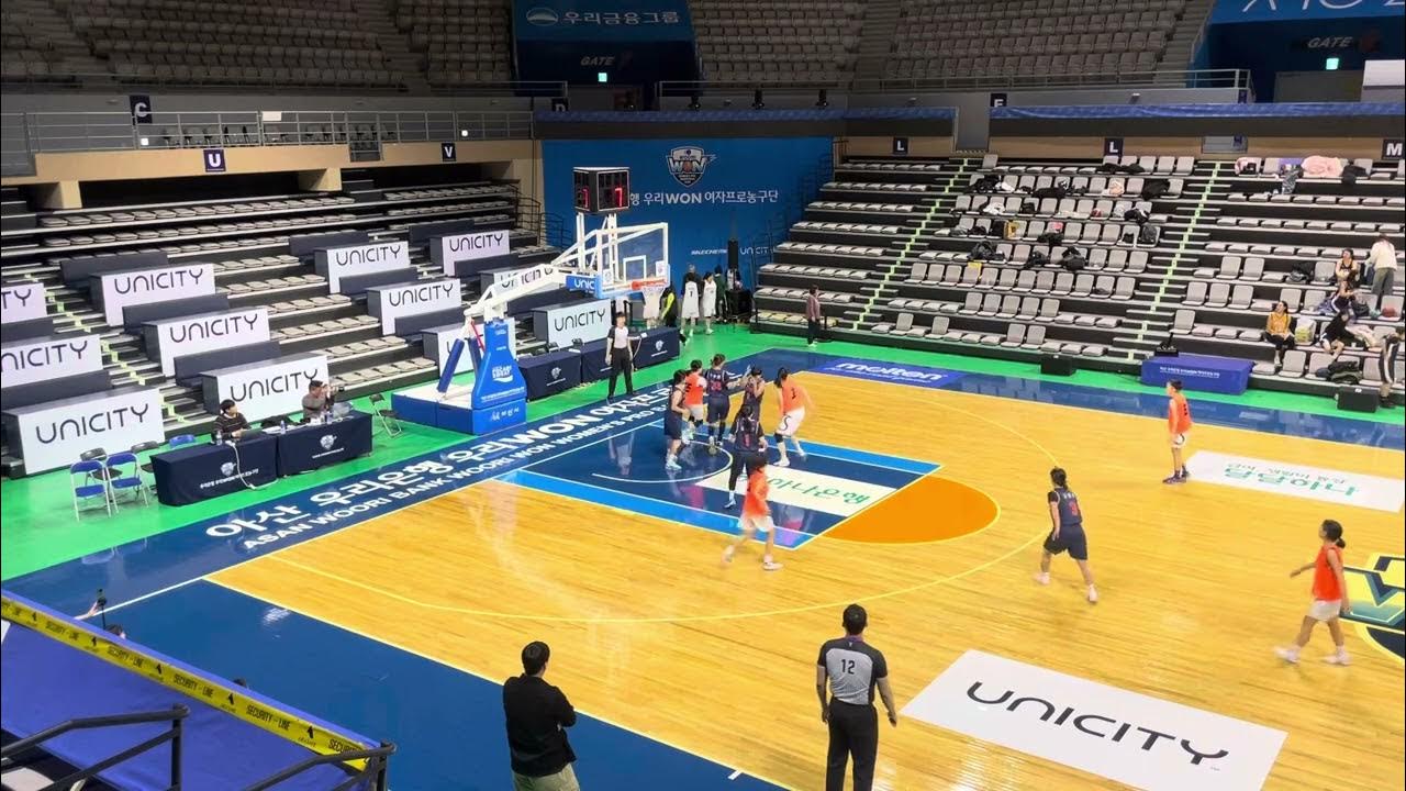 wkbl 원더원 vs 스쿱 1Q (2024년 12월 14일) - YouTube