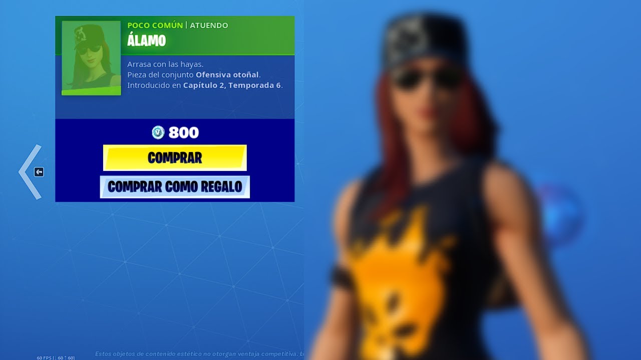 NUEVA SKIN *ÁLAMO* |TIENDA FORTNITE HOY Abril - YouTube