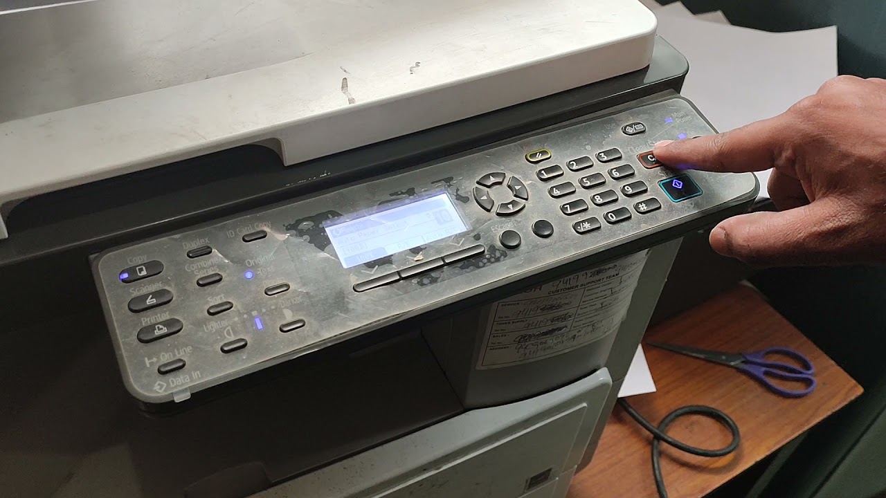 HOW TO Initialization Developer RICOH MP1600 MP2000L MP 3352, 2015 #ricoh #photocopier # ...