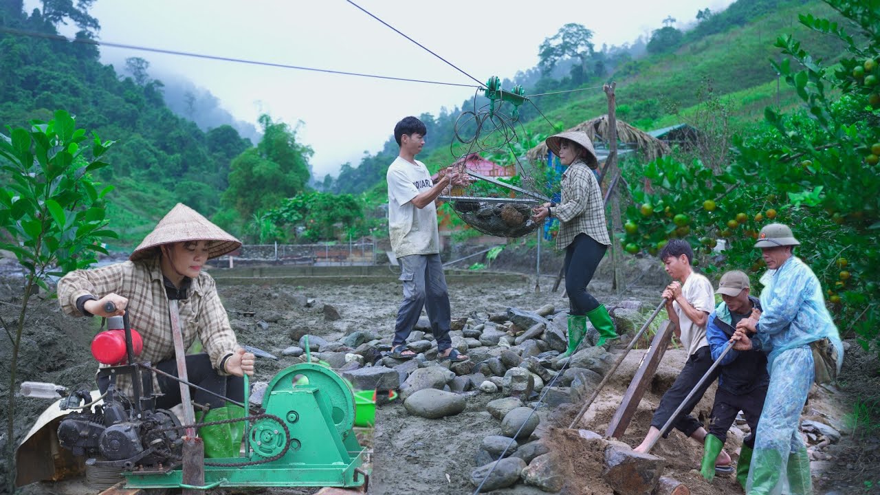 Smart Off-Grid Farm Upgrade! Cable Winch That Saves Hours + Stone ...