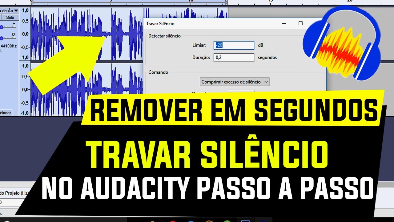 Como Remover Silêncio dos Áudios em Segundos no Audacity | Travar ...