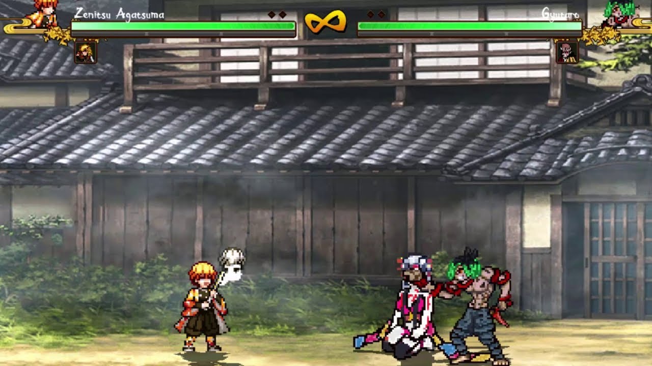 Zenitsu & Kyojuro VS Gyutaro I Demon Slayer v14 - YouTube