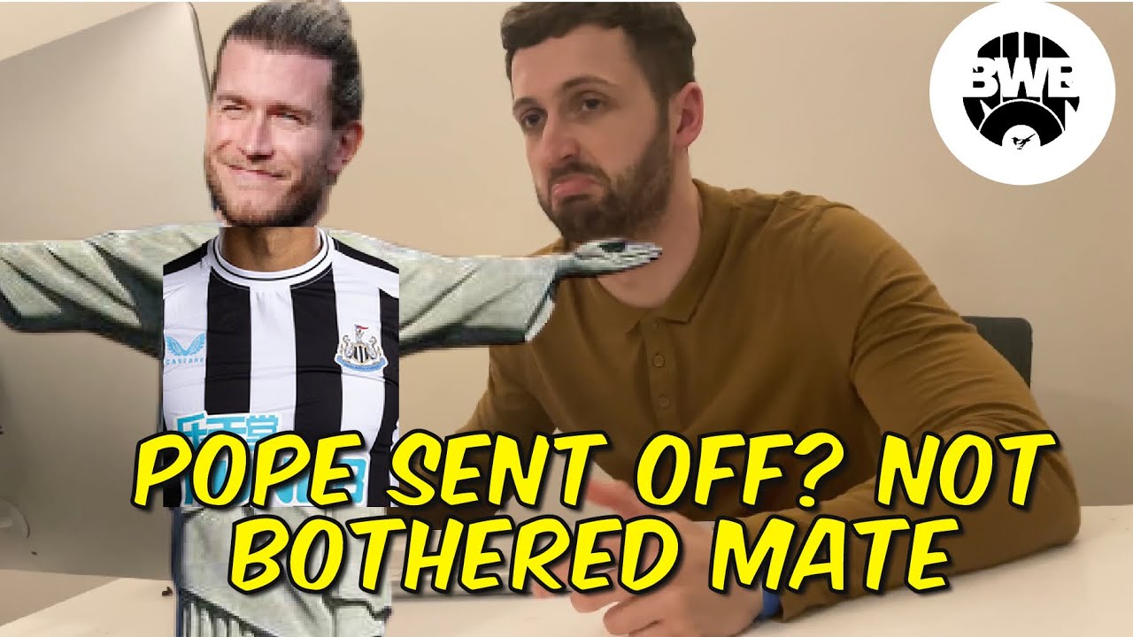 Every NUFC fan at work this week discussing the Nick Pope red card ...