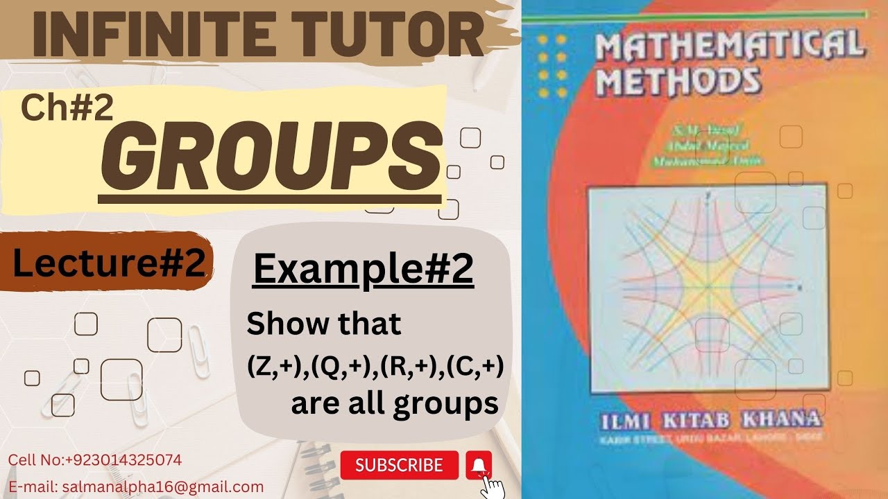 Ch#2 ||Group Theory|| Example#2|| Mathematical Method by SM Yusuf||BS ...
