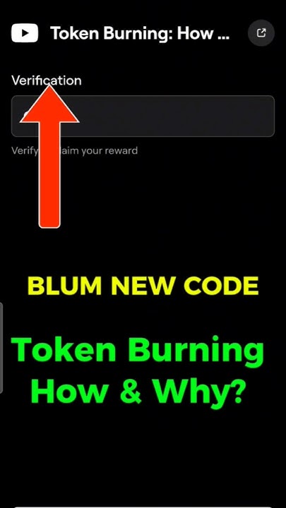 Blum New Code | Token Burning How& Why? #blum #airdrop - YouTube