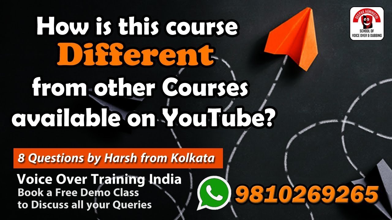 How is this course different from other voice over trainings available ...