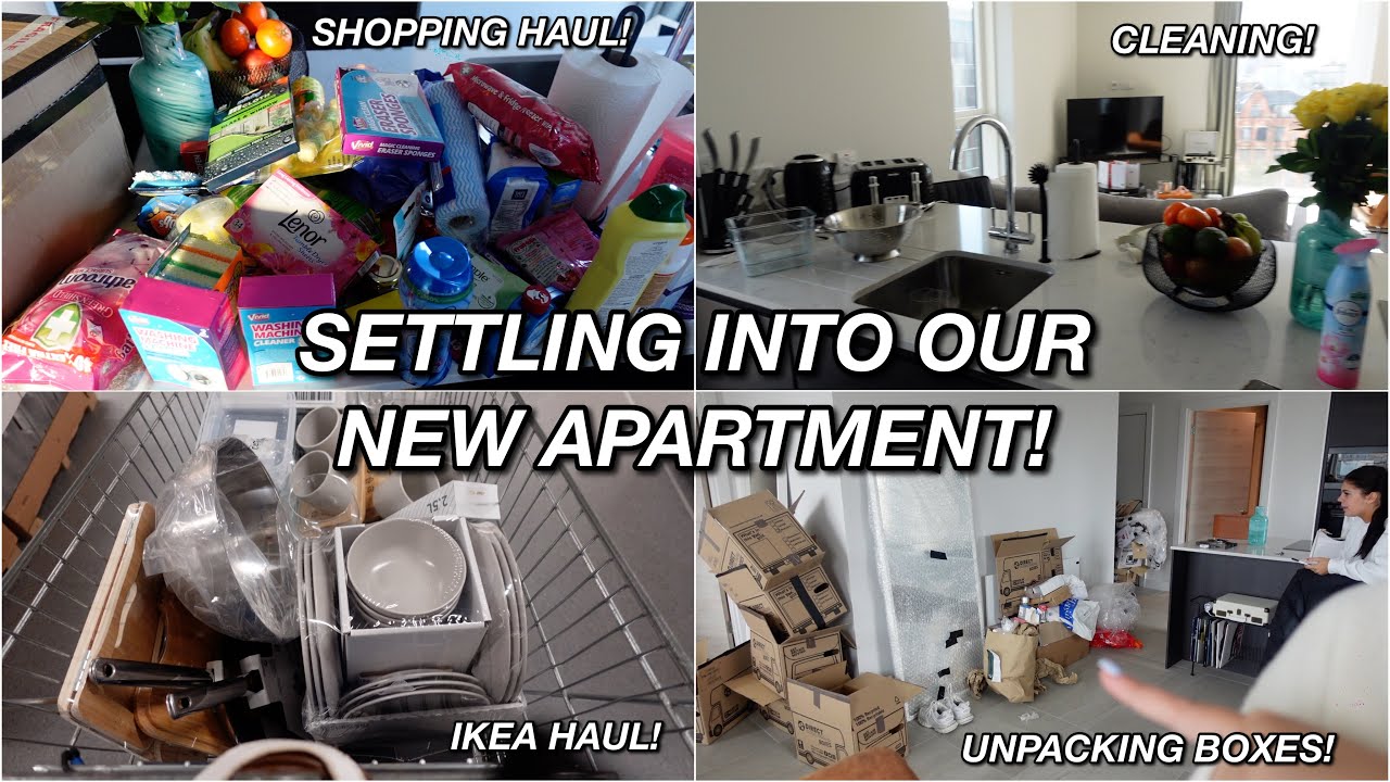 SETTLING INTO OUR NEW APARTMENT IN THE CITY! Moving Vlog pt 2 - YouTube