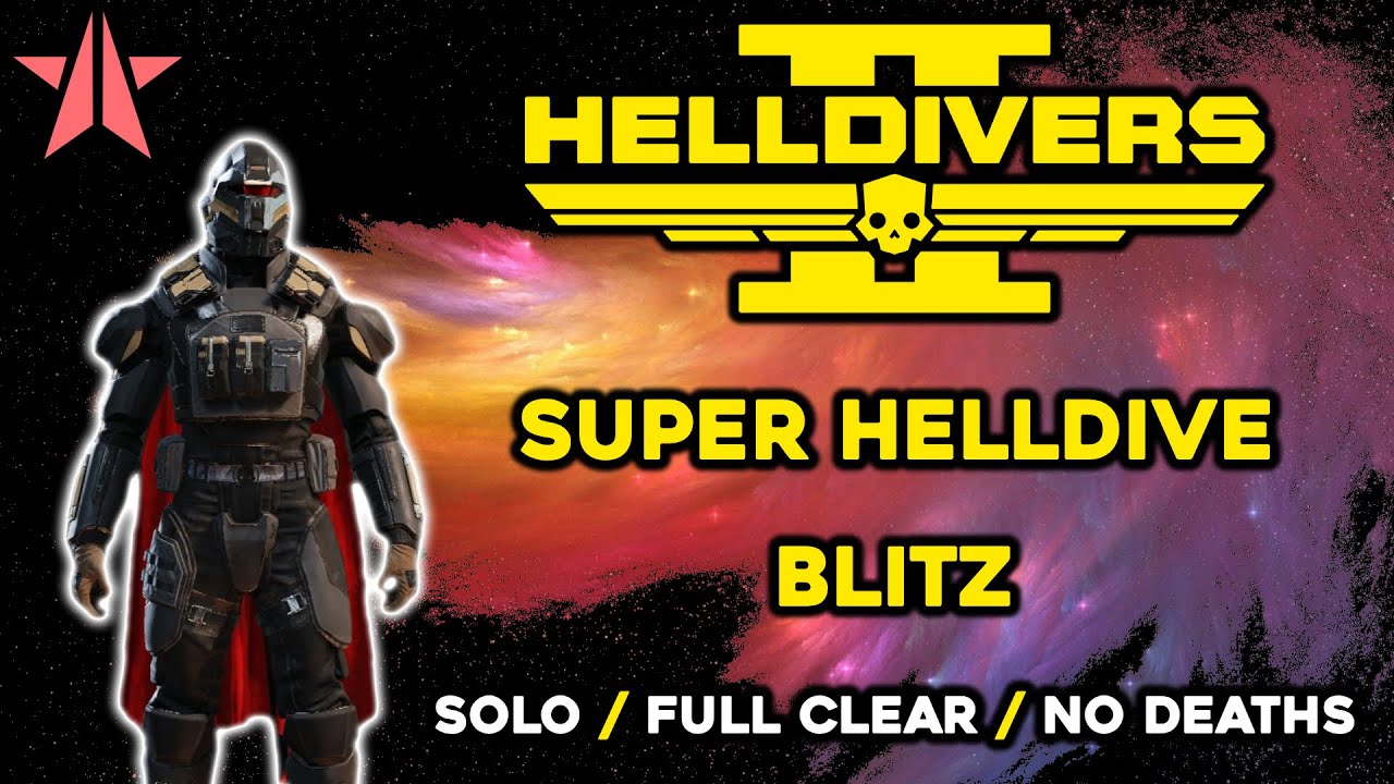 Helldivers 2 - Hardest Difficulty Blitz (Solo, Full Clear, No Deaths) - YouTube