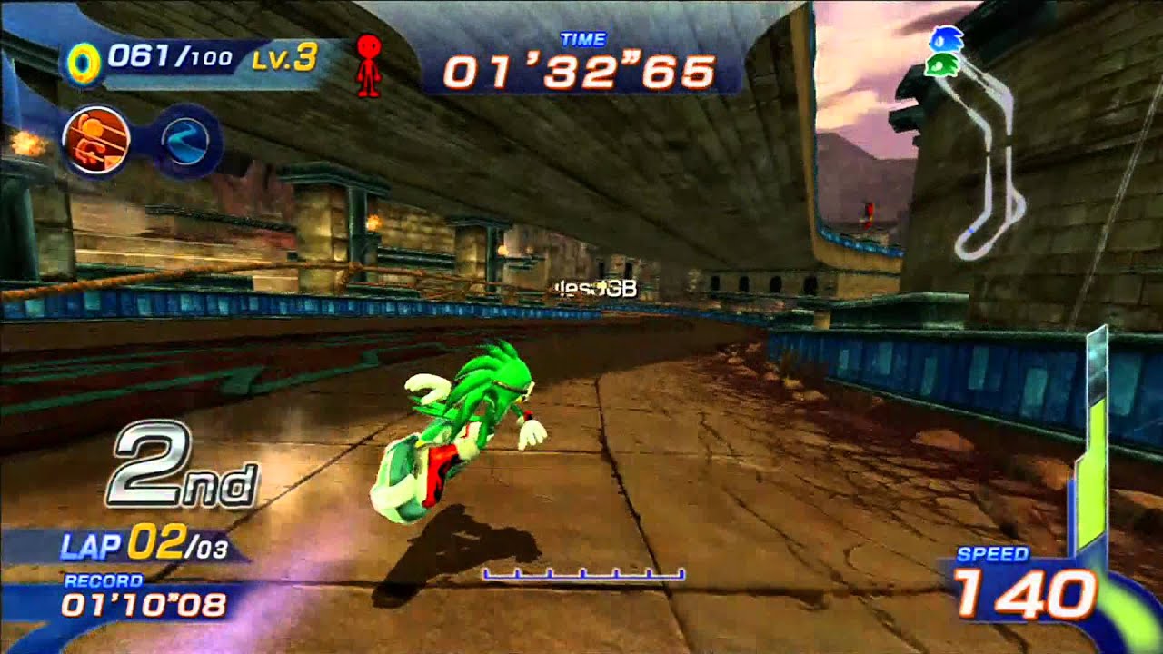 Sonic Free Riders: Magma Rift (Standard / Xbox Live) [1080 HD] - YouTube