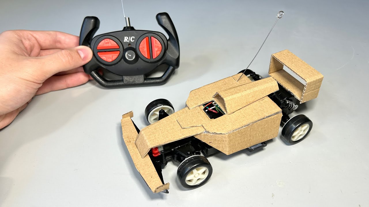 How to make Amazing F1 Racing Car - Out of Cardboard DIY - Remote ...