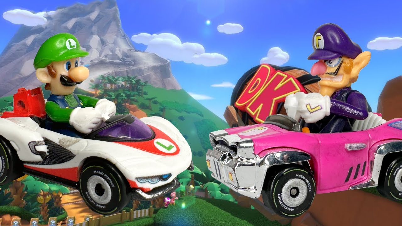 DK Mountain - Episode 2 - The Race for the Mushroom Kingdom - Mario Kart Hot Wheels - YouTube