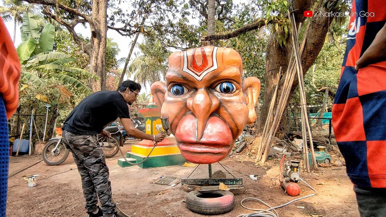 Shigmoutsav Floats Making | Hanuman Making | Shigmo 2022 | Art by Ajay ...