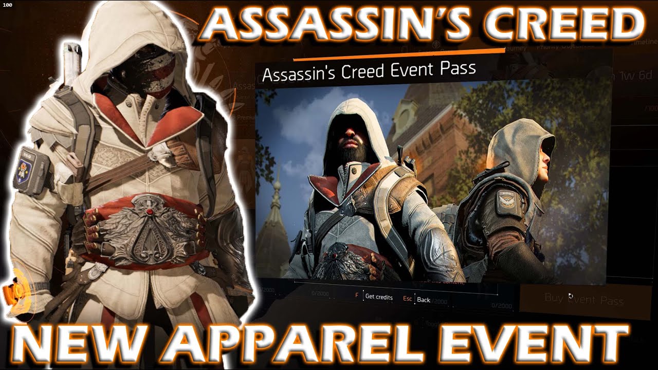 NEW Assassin's Creed Apparel Rewards Track | Division 2 Crossover Event ...