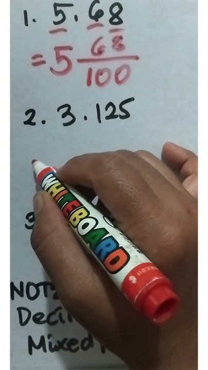 How to Convert Decimal to Mixed Number Easily | Mental Math Shortcut ...