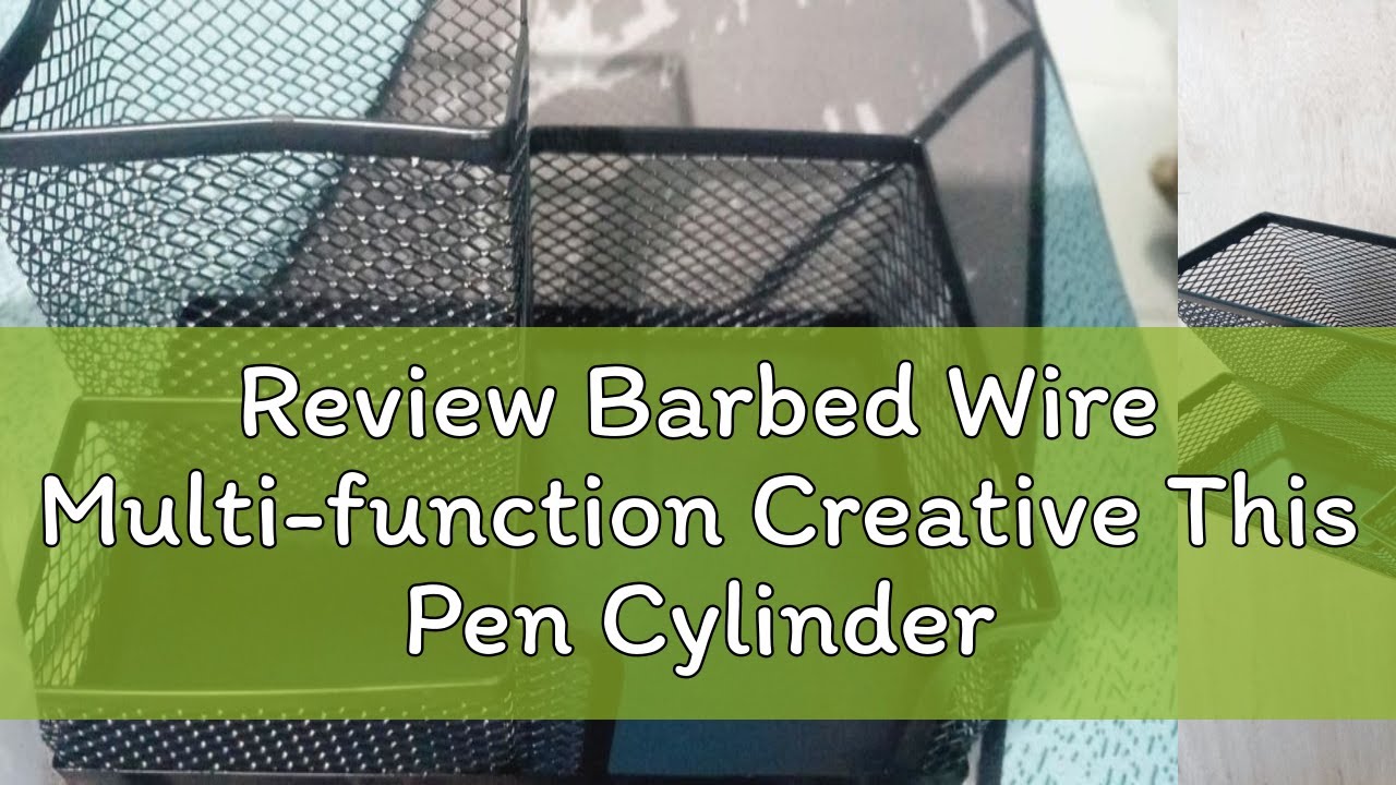 Review Barbed Wire Multi-function Creative This Pen Cylinder - YouTube