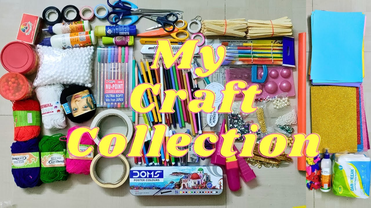 My Craft Collection and Organizing | My Craft Stationary Haul | Art and ...