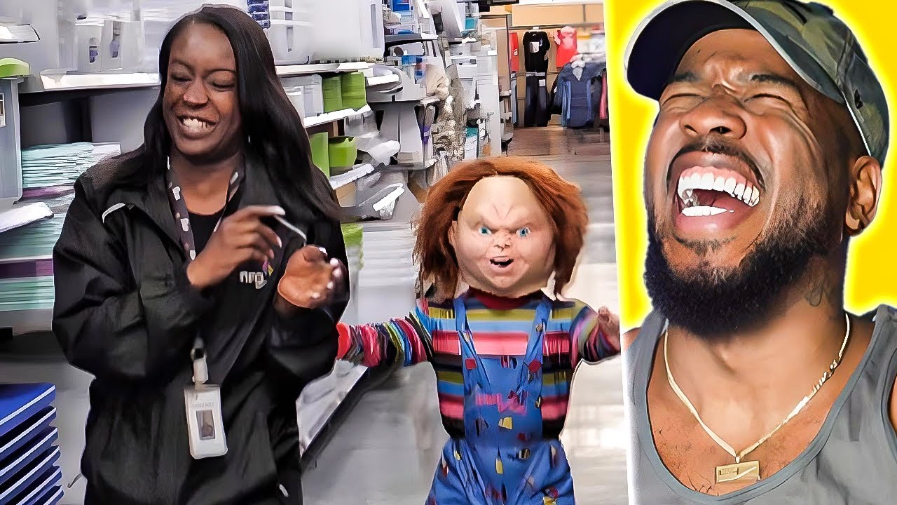 Chucky Pranks Had Everyone Running & Screaming! - YouTube