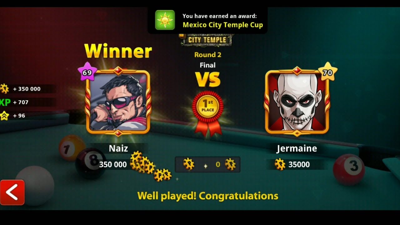 Winning My First Mexico City Temple Tournament 👍8 Ball Pool 👍😭🔥350k ...