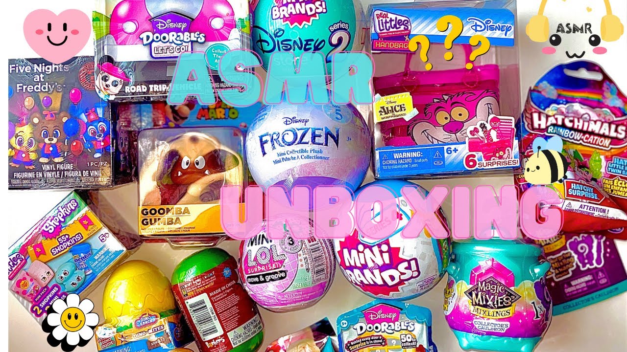 ASMR TOY UNBOXING 15 MYSTERY SURPRISES NO Talking Video - YouTube