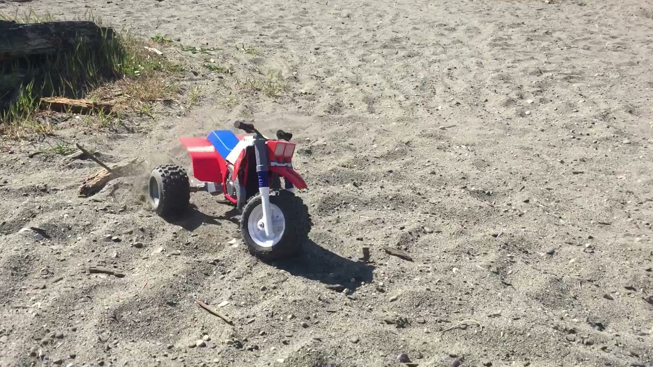 Trifecta 3d printed RC 3-wheeler - YouTube