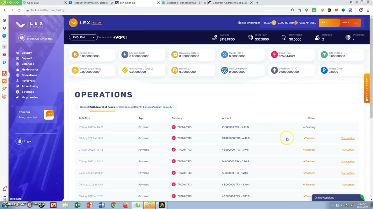 Lex Financial Review | My Proof | Invest Soon & Buy Lex Token With Cheap Price | 1Lex = $50 Soon ...
