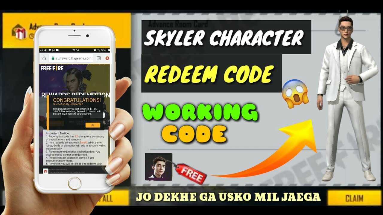 23 may free fire redeem code || today redeem code of free fire || 23 ...