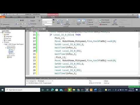 ABB Robot การแก้ไข RAPID Program - YouTube